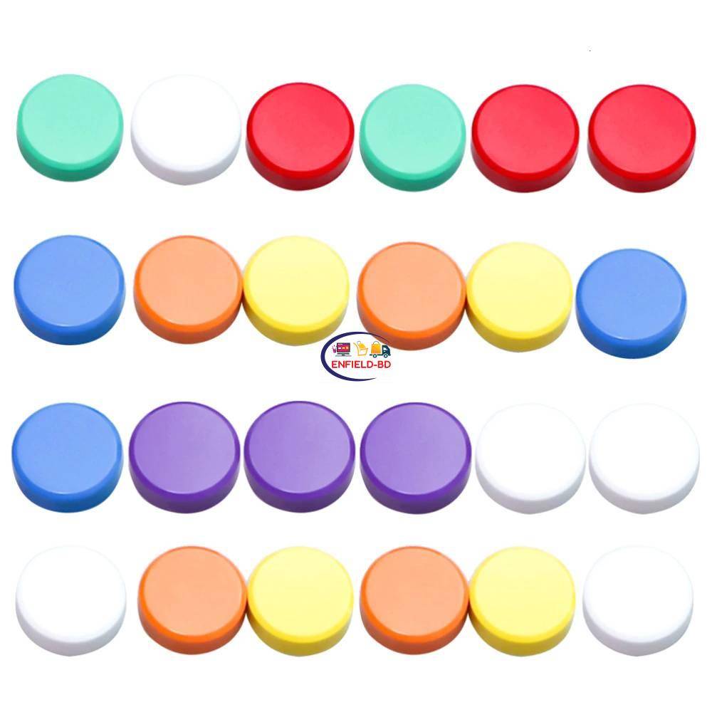 12 Pcs Whiteboard Magnets 3cm Round Colored Magnetic Pins